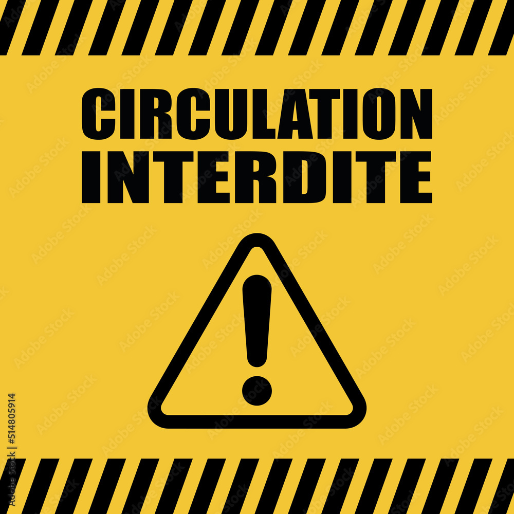 Logo circulation interdite. Stock Vector | Adobe Stock