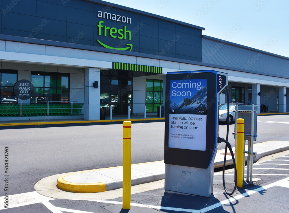 Volta Charging Station Stock Photo | Adobe Stock
