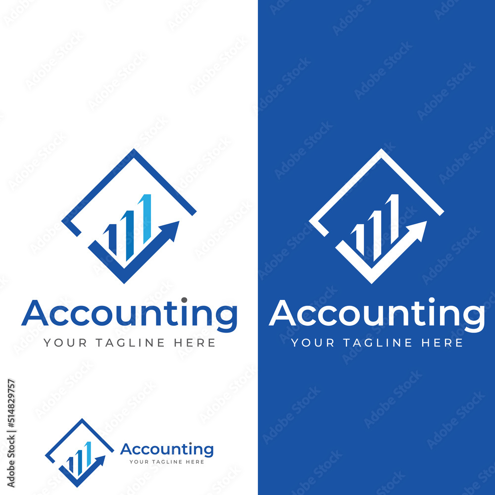 Financial accounting logo, with check mark for financial accounting ...