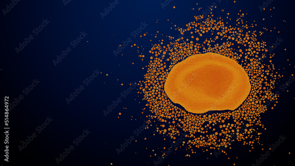 Microscopic View of Monkeypox Virus. Pathogenic Disease concept with ...