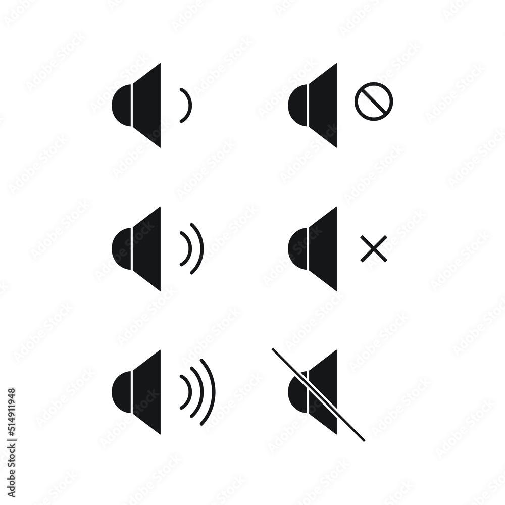 sound vector for website symbol icon presentation Stock Vector | Adobe ...