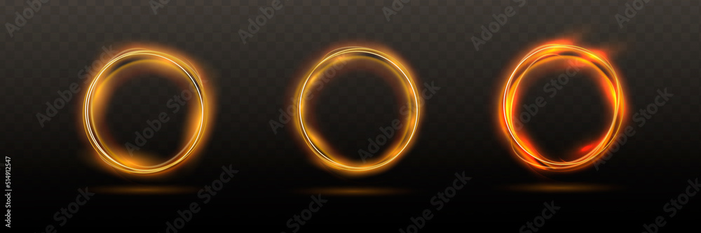 Modern magic witchcraft circle with runes. Ethereal fire portal sign ...