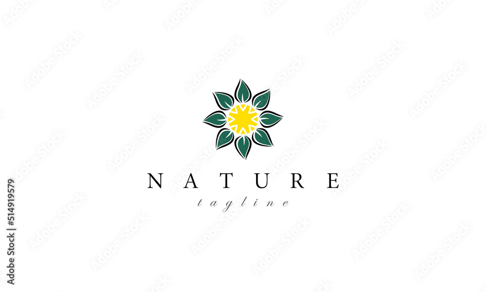 Nature elements logo design concept. Agriculture, gardening, nature ...
