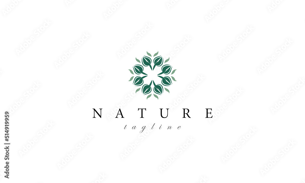 Nature elements logo design concept. Agriculture, gardening, nature ...