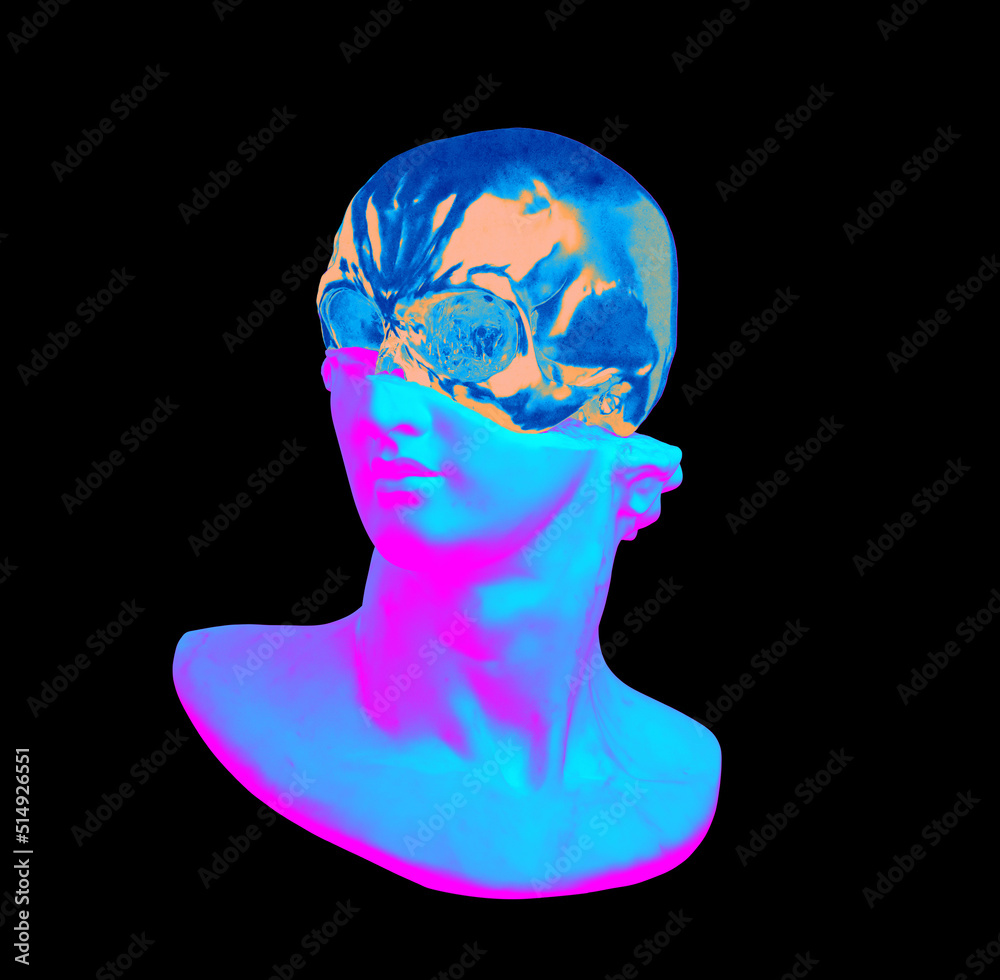 Concept illustration from 3D rendering illustration of a broken ...