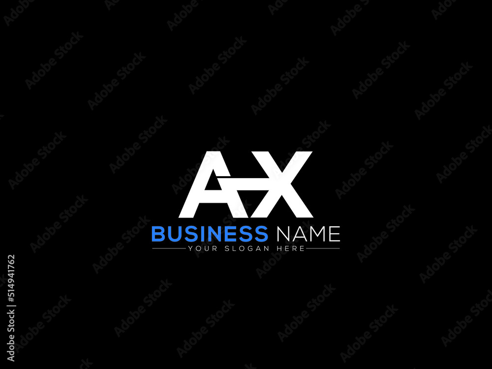 Vetor de Premium AX Logo Letter, Colorful Ax xa Logo Icon Vector Art ...