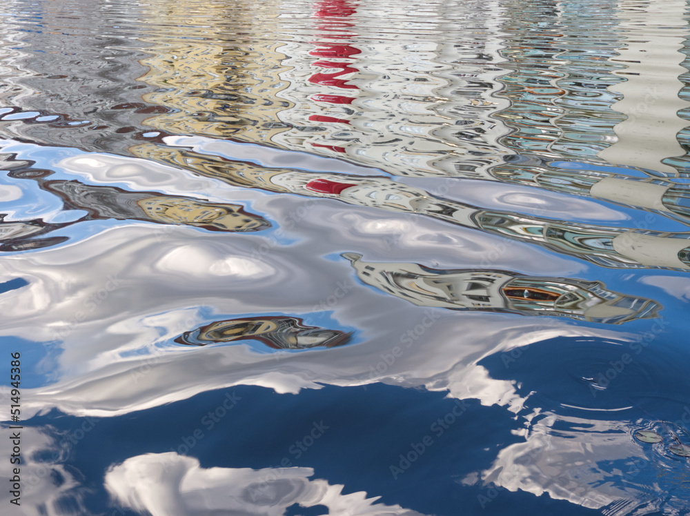 Blue water reflex background. Abstract reflection and abstract ...