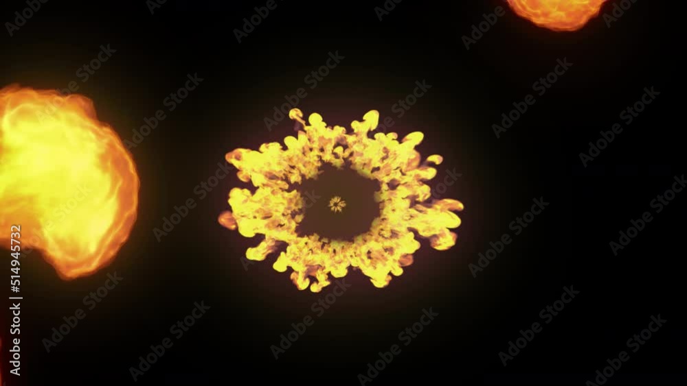 Vidéo Stock Smoke And Fire Explosions And Transitions Pack is a ...