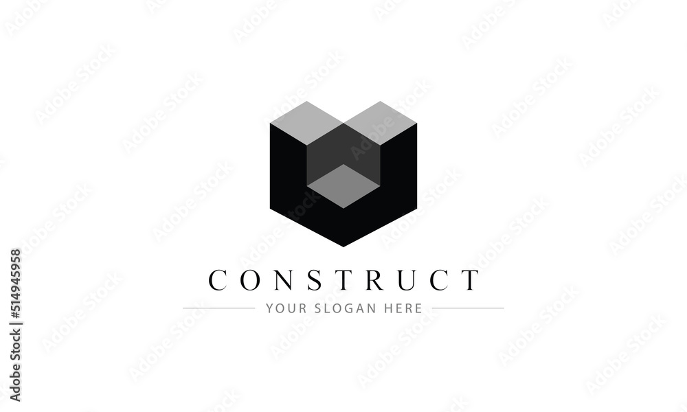 Modern construction logo design template. Design for architecture ...