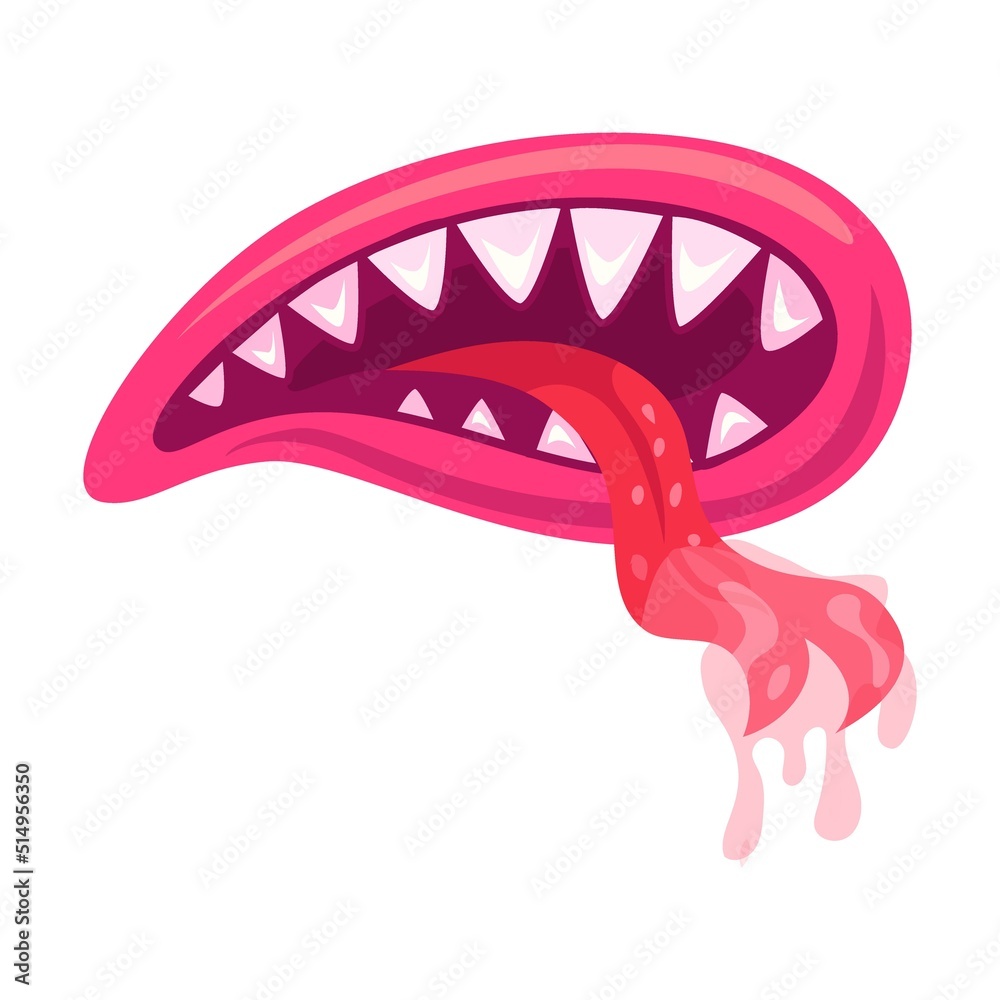 Cartoon Person With Saliva
