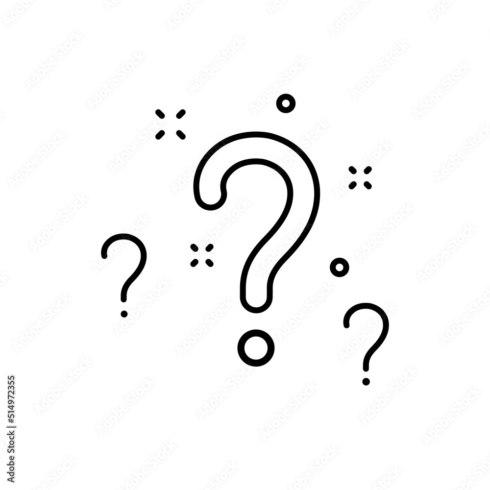 Question mark icon in comic style. Discussion speech bubble vector ...