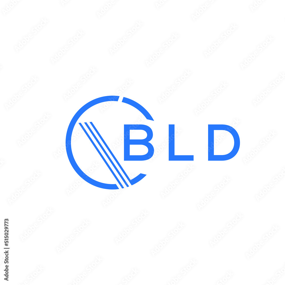 BLD letter initial creative logo design template vector illustration ...