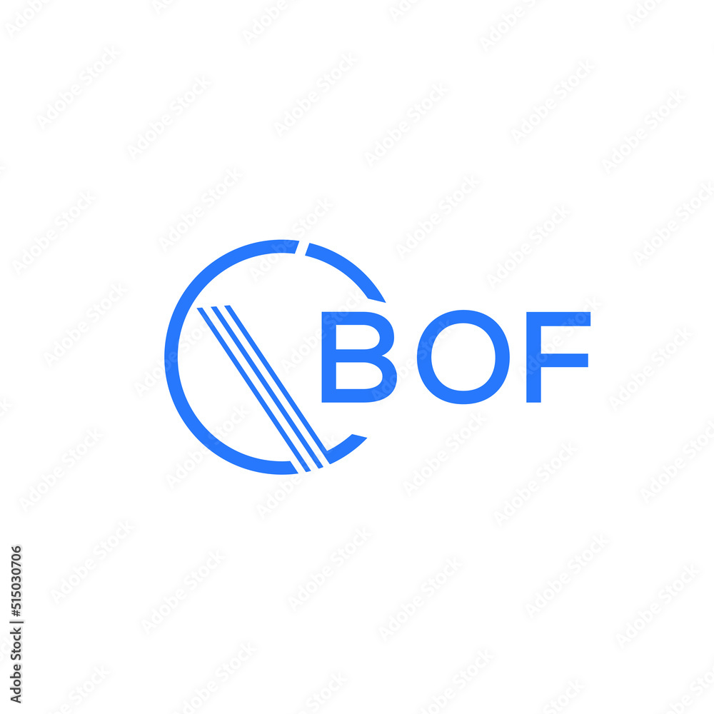 BOF letter initial creative logo design template vector illustration ...