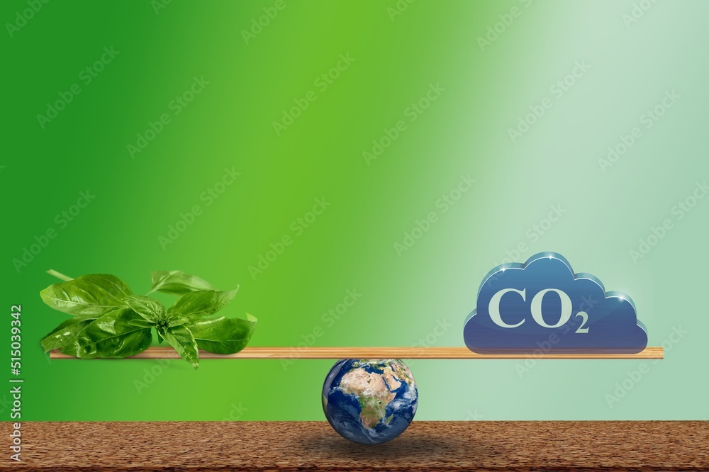 Carbon Neutral and ESG Concepts. Clean Energy. Globe Balancing between ...