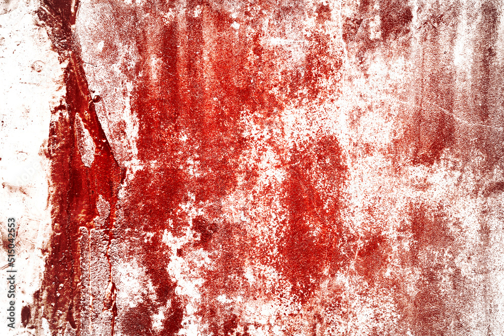 Scary bloody wall. white wall with blood splatter for halloween ...