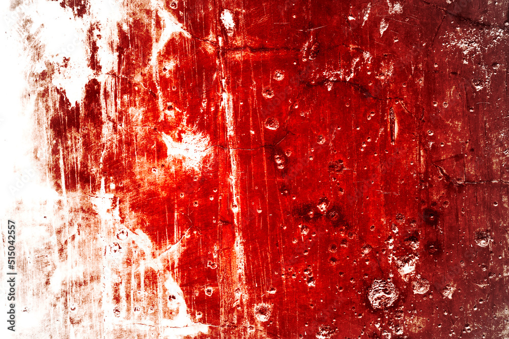 Scary bloody wall. white wall with blood splatter for halloween ...