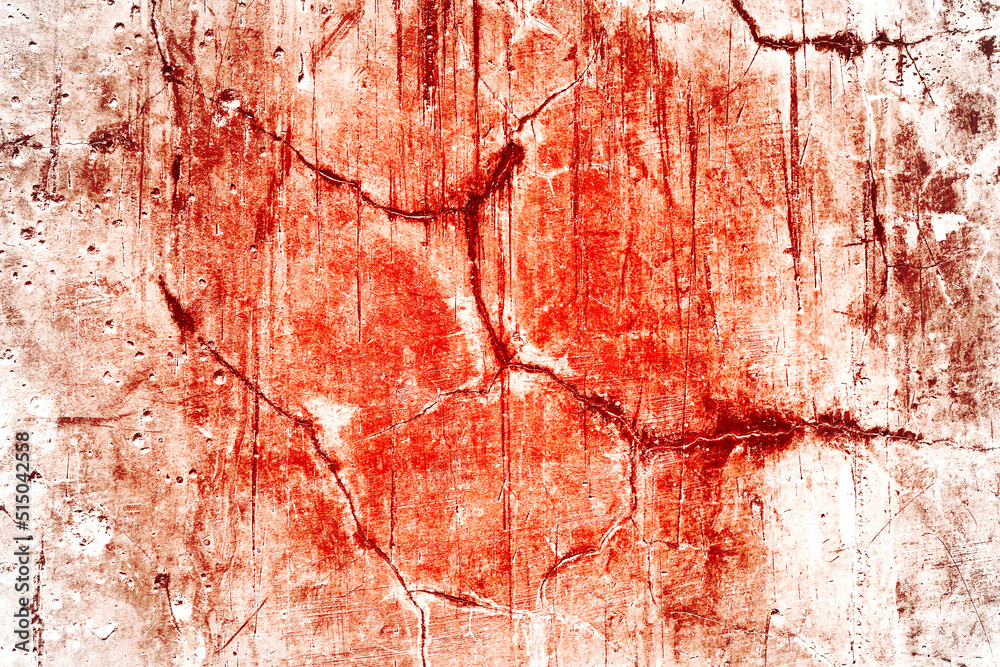 Scary bloody wall. white wall with blood splatter for halloween ...