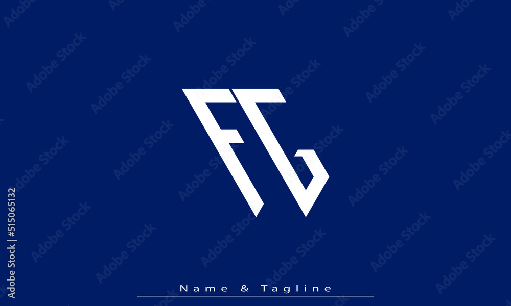 Alphabet letters Initials Monogram logo FG , GF Stock Vector | Adobe Stock