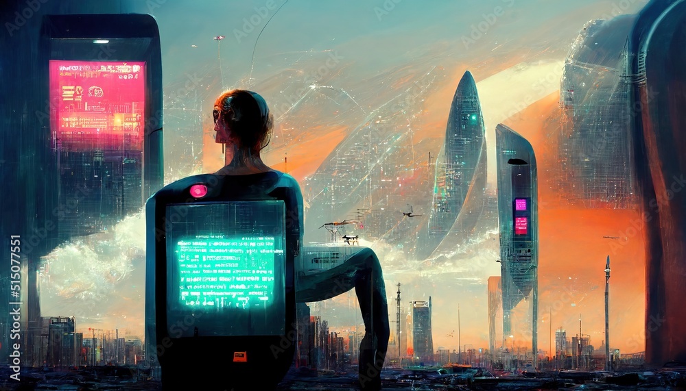 Science and artificial intelligence technology AI Machine learning and ...