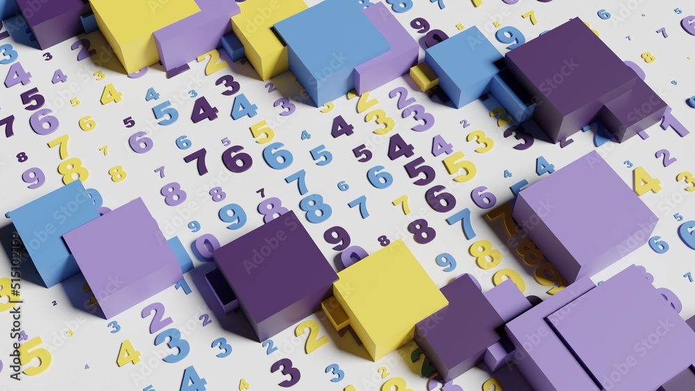 Statistics concept. Collecting, forecasting and segmentation of big ...