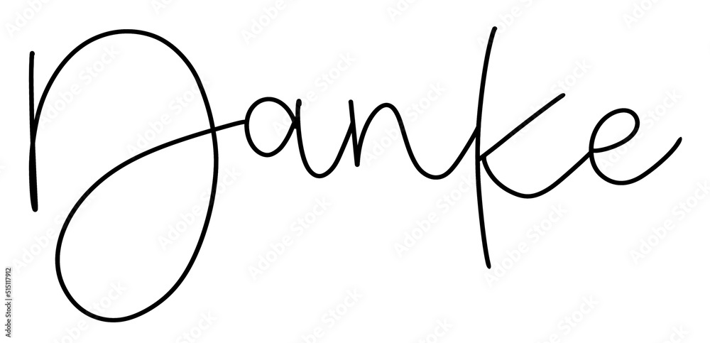 danke handlettering Kalligraphie Danksagung lettering handschriftlich ...