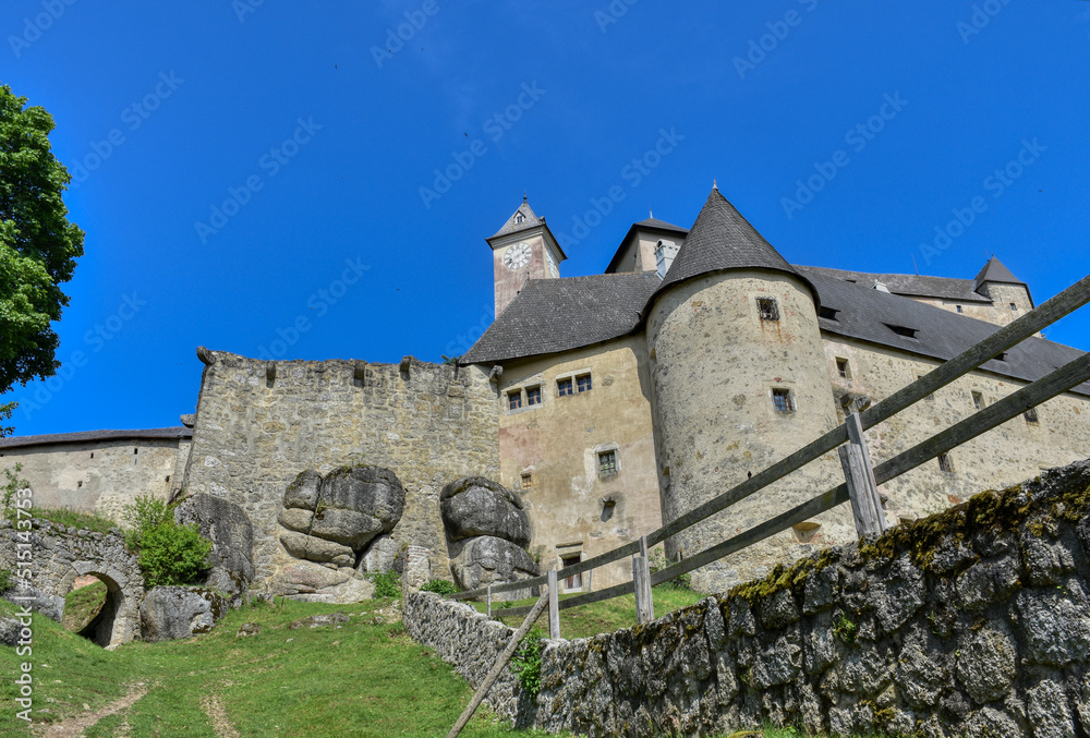 Rappottenstein, Burg, Kinderburg, Wehrbau, Turm, Mittelalter, Gotik ...