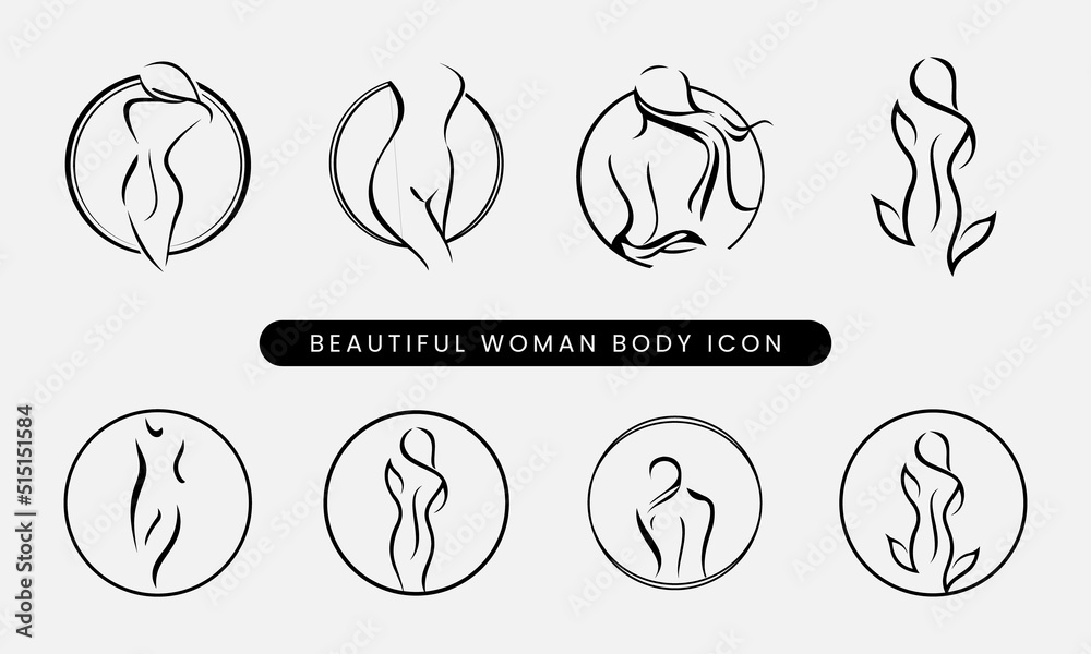 Abstract Female Body Parts Isolated Feminine Girl Face And Waist