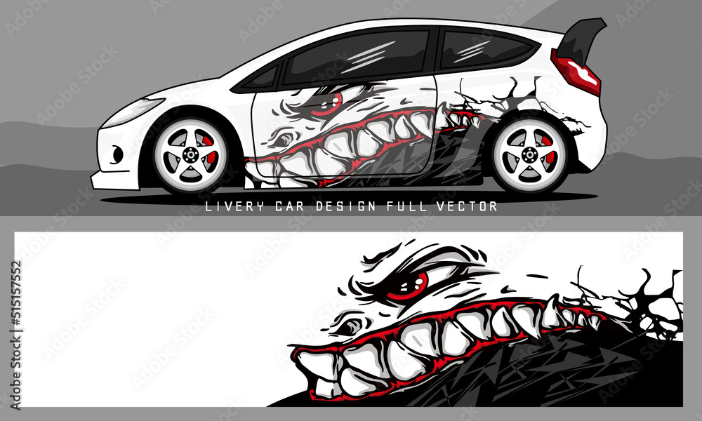 car livery graphic vector. abstract grunge background design for ...