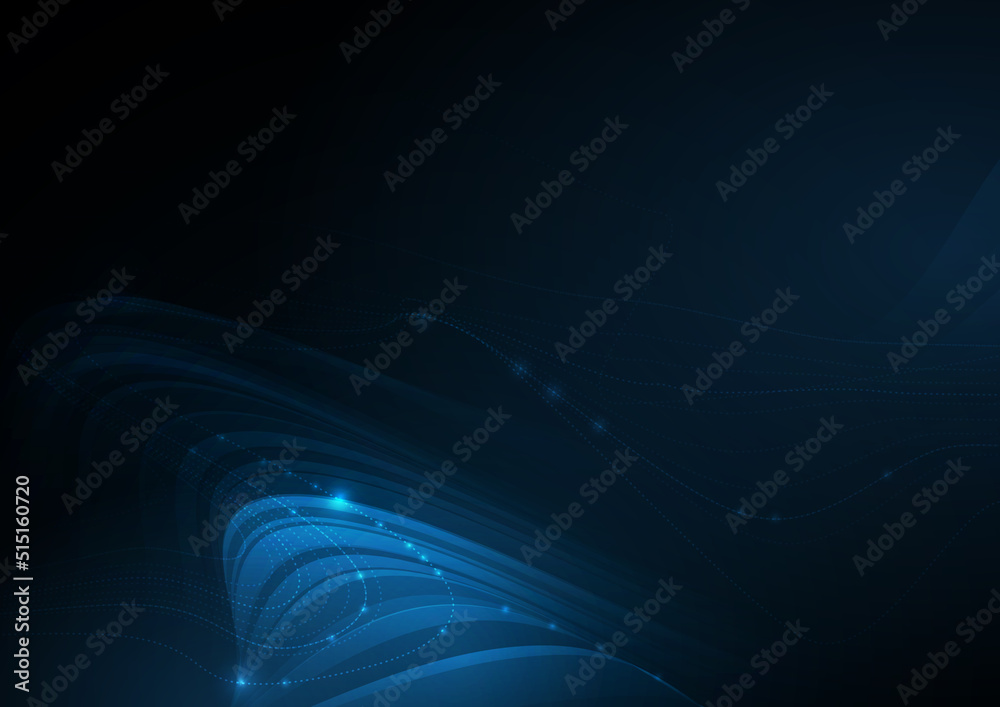 Vector abstract line pattern, digital hi tech technology design and ...