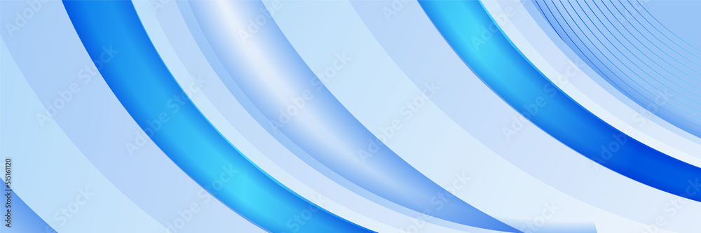 Abstract blue banner. Designed for background, wallpaper, poster ...