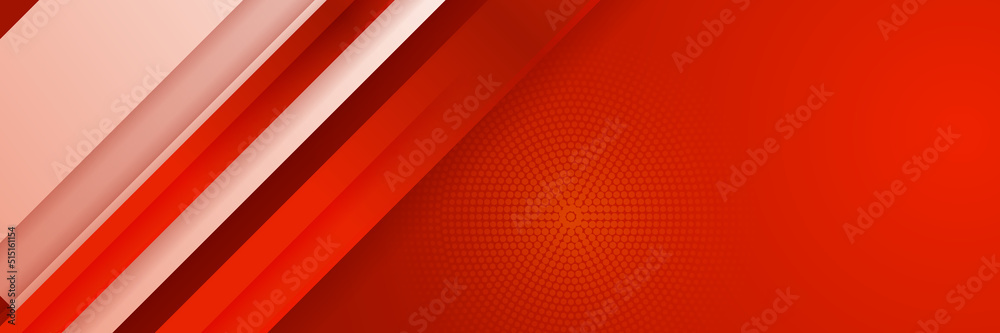 Abstract red banner. Designed for background, wallpaper, poster ...