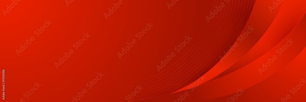 Abstract red banner. Designed for background, wallpaper, poster ...