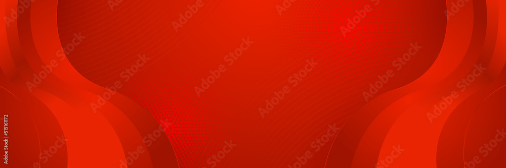 Abstract red banner. Designed for background, wallpaper, poster ...