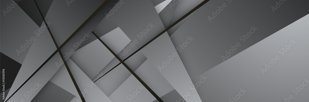Abstract black banner. Designed for background, wallpaper, poster ...