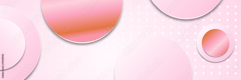 Abstract pink banner. Designed for background, wallpaper, poster ...