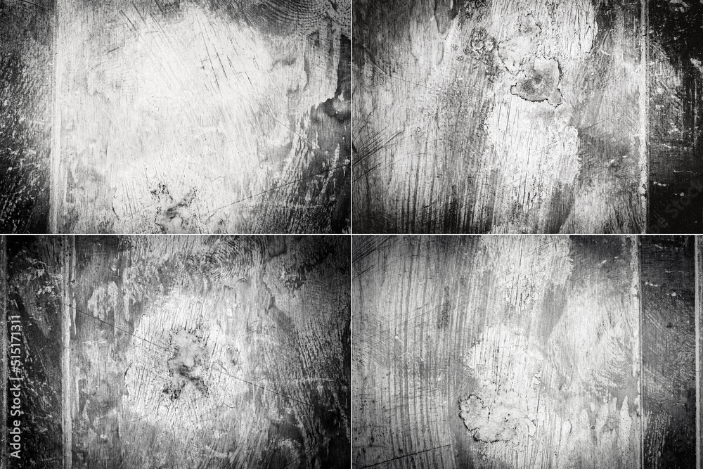 Collection of images with scratched dirty dusty copper plate texture ...