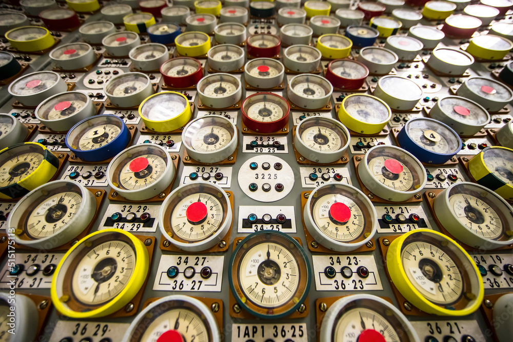 Vilnius Lithuania 2022-07-05 Control room of a russian nuclear power ...