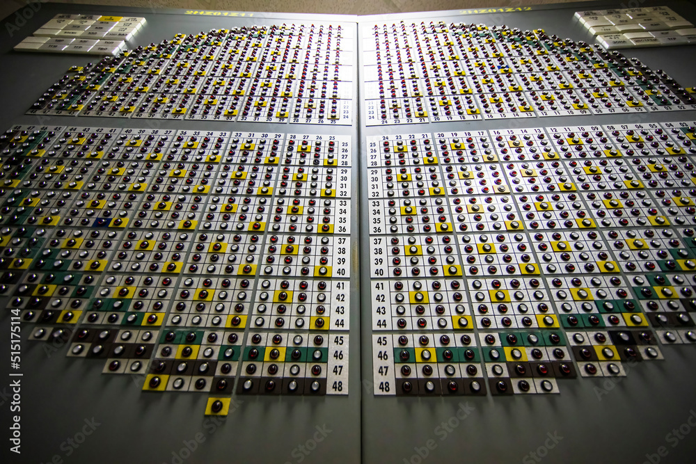 Vilnius Lithuania 2022-07-05 Control room of a russian nuclear power ...