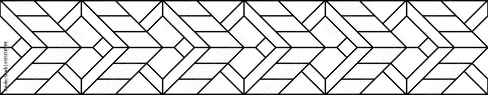 Vector sketch of a stained glass window. Vintage pattern. Abstract ...
