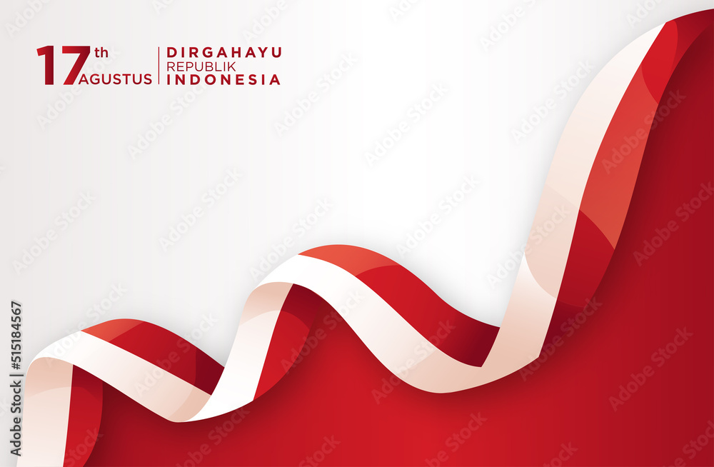 indonesia independence day 17 august elegant background design Stock ...