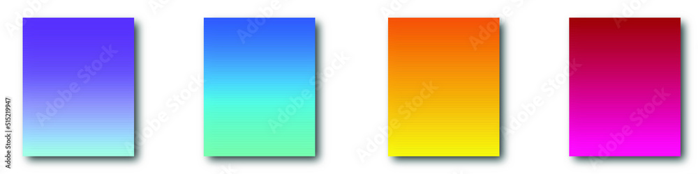 Set of vector grainy gradients in pastel colors. For covers, wallpapers ...