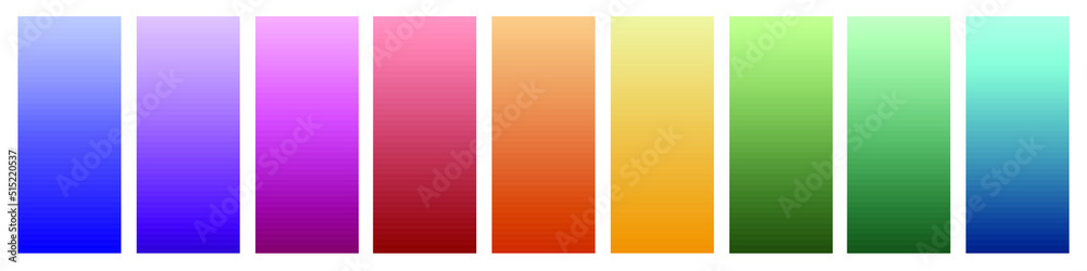 Color palette. Table color shades. Color harmony. Trend colors ...