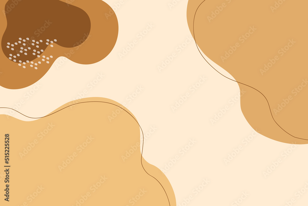 Abstract geometric brown beige minimal style fluid background wallpaper ...