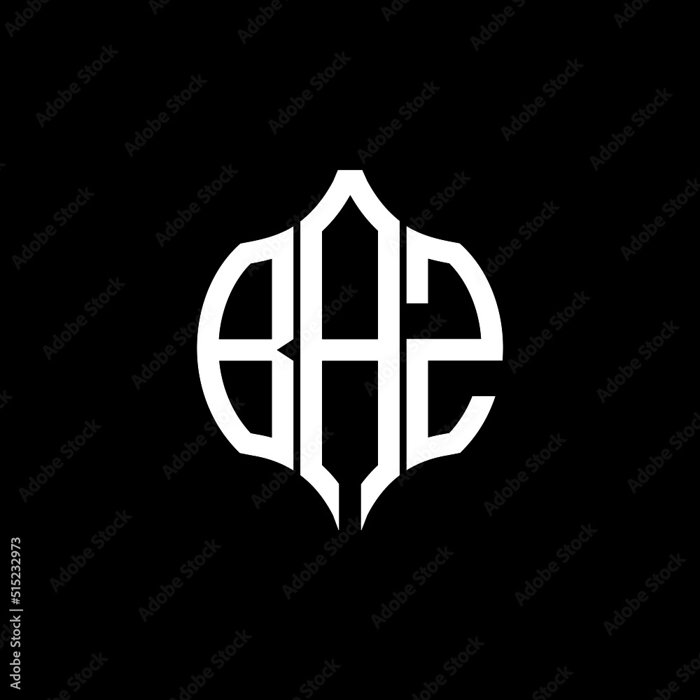.BAZ letter logo. BAZ best black background vector image. BAZ Monogram ...