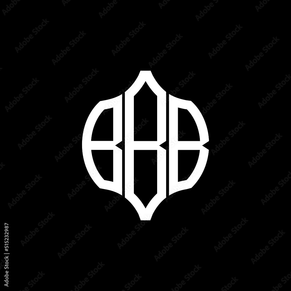 BBB letter logo. BBB best black background vector image. BBB Monogram ...