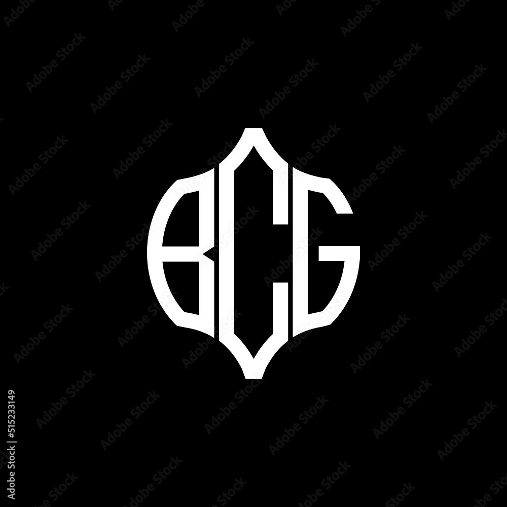 Bcg Letter Logo Bcg Best Black Background Vector Image Bcg Monogram Logo Design For