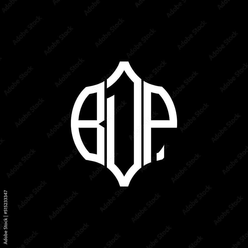 BDP letter logo. BDP best black background vector image. BDP Monogram ...