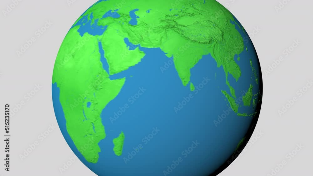 Vidéo Stock Seamless looping animation of the earth zooming in to the ...