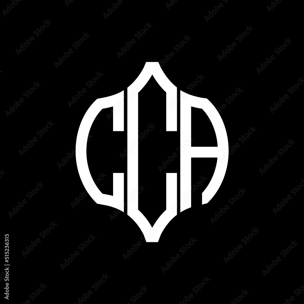 CCA letter logo. CCA best black background vector image. CCA Monogram ...