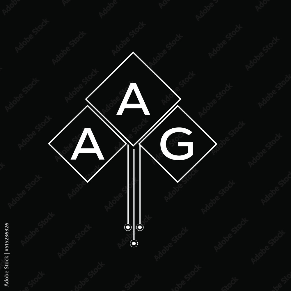 AAG letter logo design with white background in illustrator, AAG vector ...